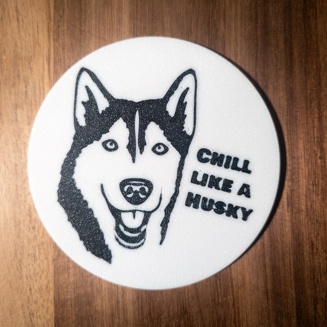 3D Printed Siberian Husky Coasters for Cold Drinks - Etsy