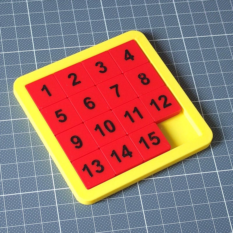 Sliding Tile Puzzle - Etsy