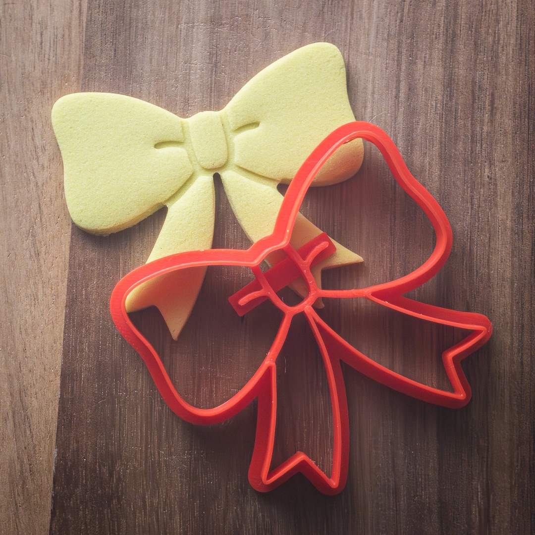 Bow Cookie Cutter Christmas Christening Decoration - Etsy