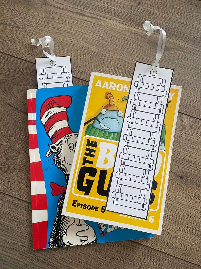 Printable Bookmark Reading Trackers - Etsy
