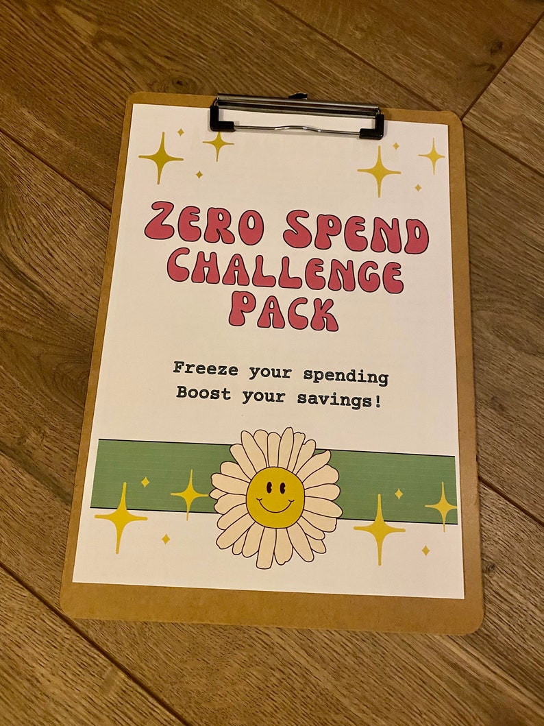Zero Spend Challenge Pack - Etsy
