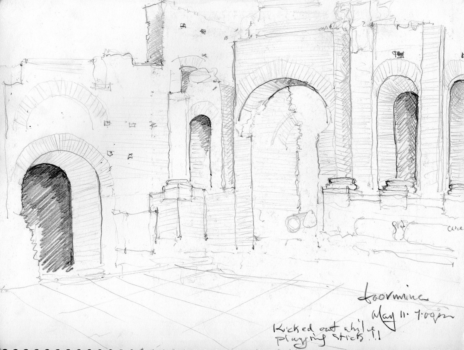 Taormina Amphitheatre Autocad Drawing - Etsy