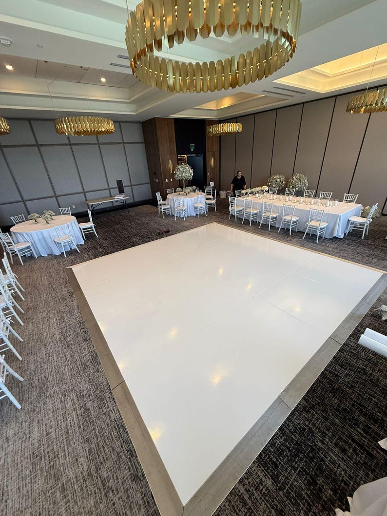 All White Wedding Dance Floor Wrap: Gloss Vinyl, Removable - Etsy