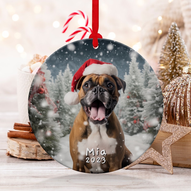 Boxer Dog Ornament - Etsy