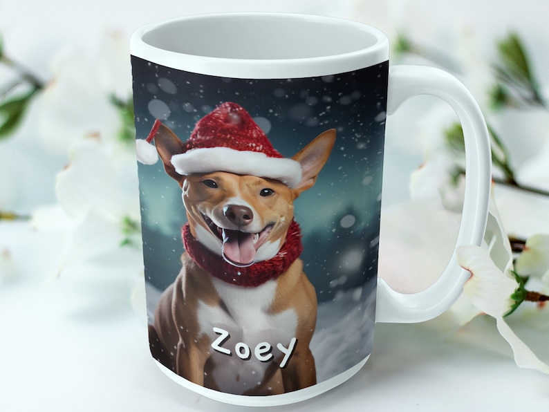 Personalized Basenji Dog Mug: Custom Pet Portrait Coffee Cup - Etsy