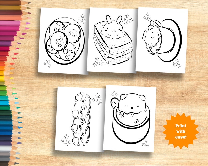 Animal Food Coloring Pages, 15 Coloring Pages, Cute Coloring Pages ...