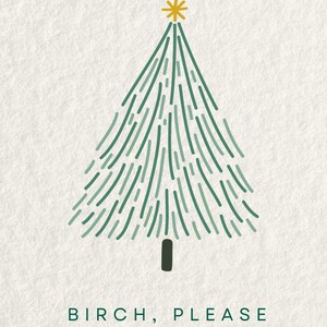 Birch, Please Holiday Print Printable Wall Art Digital Download Home Decor - Etsy