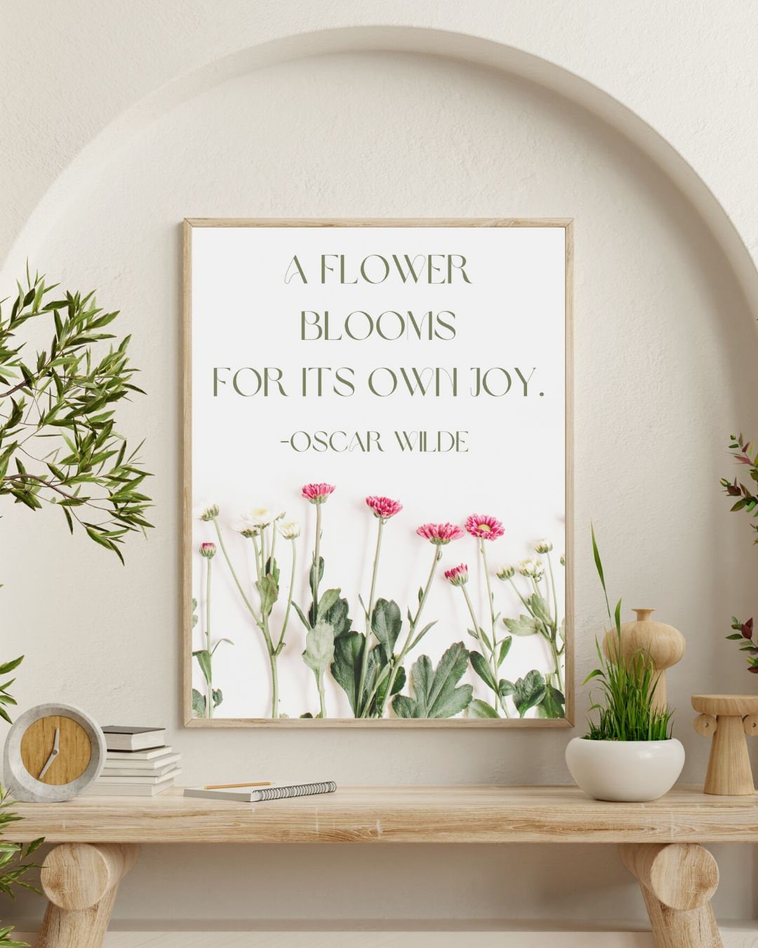 Floral Quote Print | Printable Digital Art - Etsy