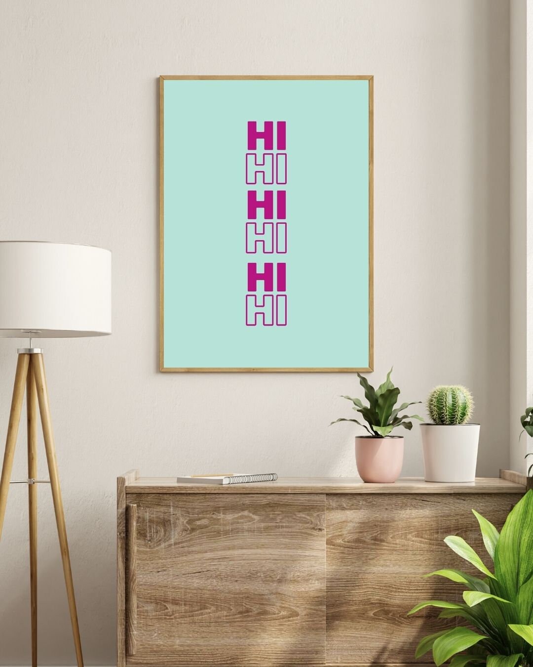 HI HI HI | Printable Wall Art | Digital Download | House Decor - Etsy