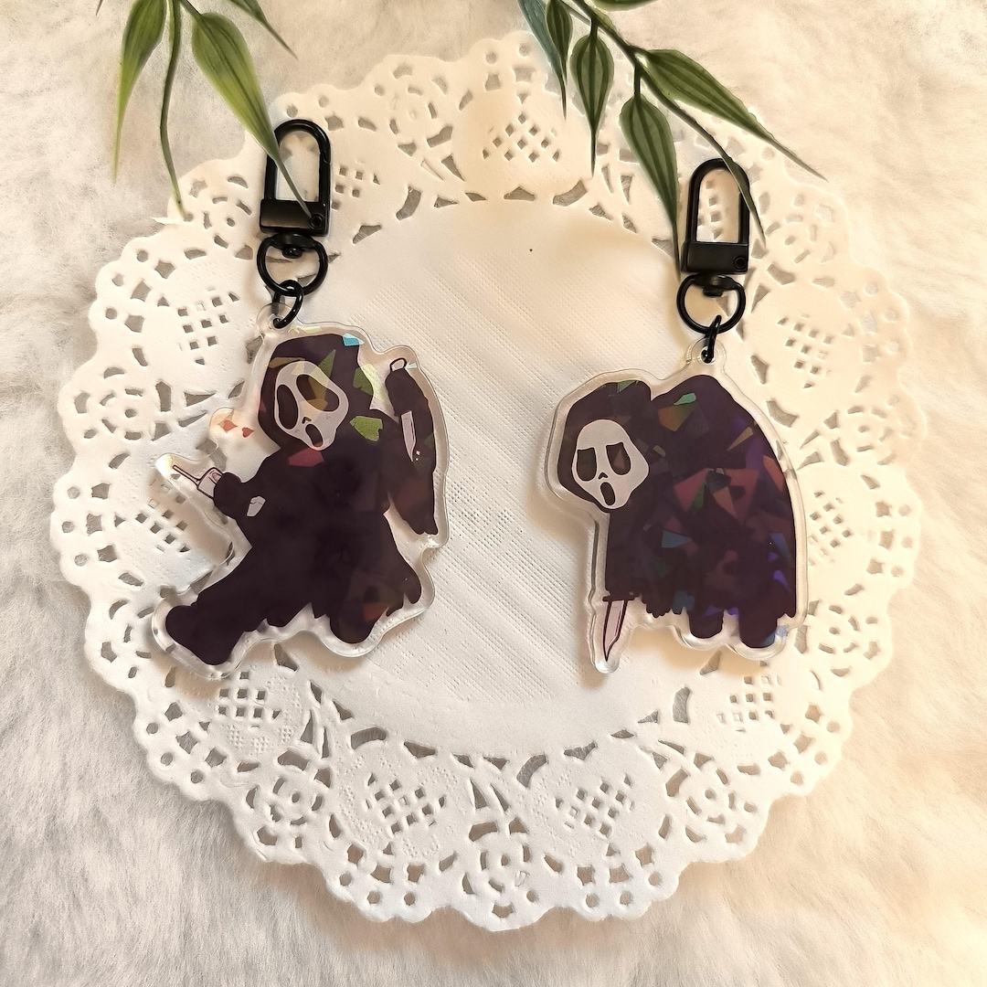 Ghostface Scream Acrylic Keychains - B-grade - Etsy