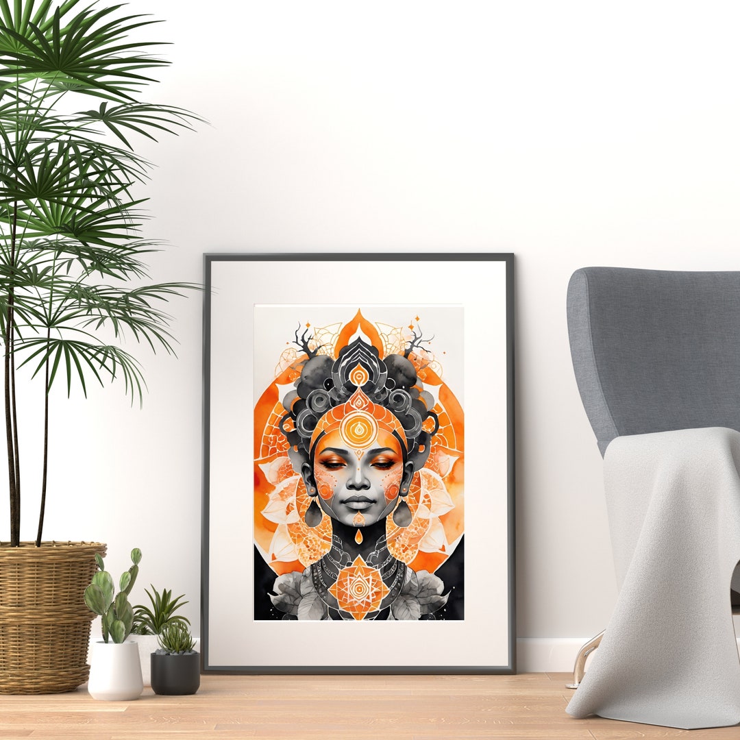 Printable Wall Art Abstract Boho Art Print Living Room Print Digital