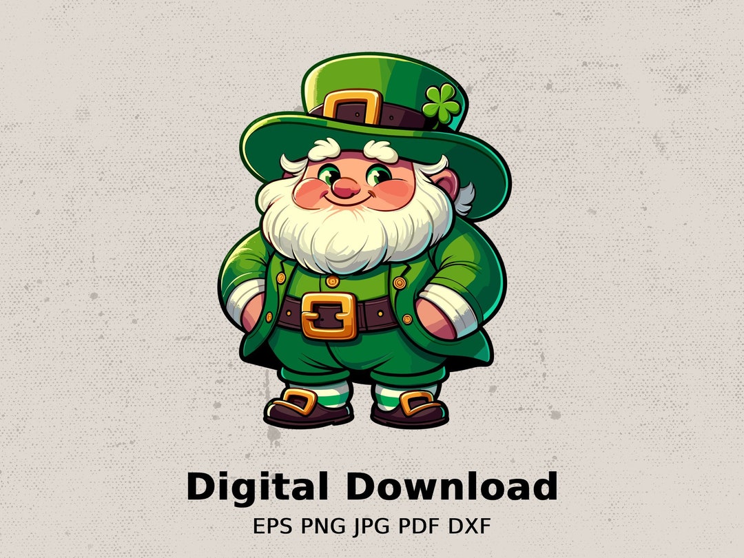 St. Patrick's Day With Leprechaun Clip Art, Irish Celebration, Unisex ...