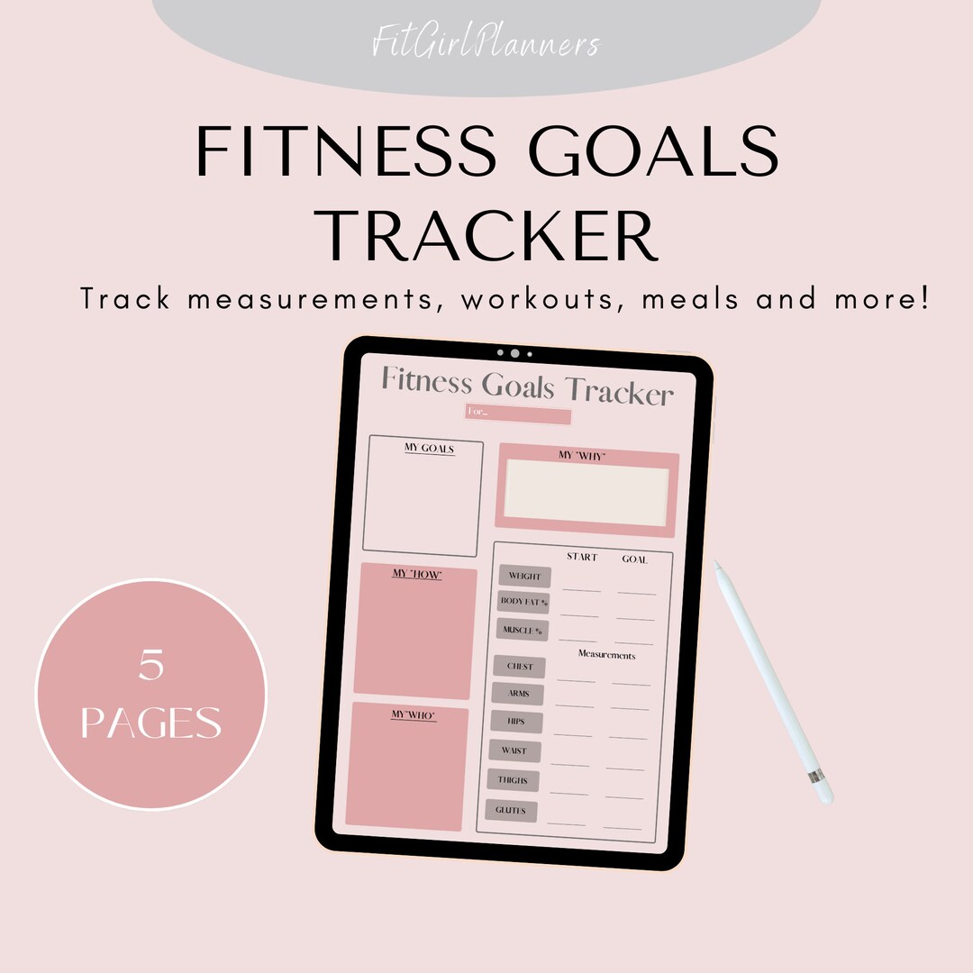 Digital Fitness Planner | Workout Planner | Weight Loss Tracker ...