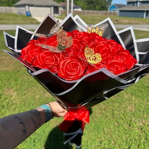 Eternal Rose Bouquet - Etsy