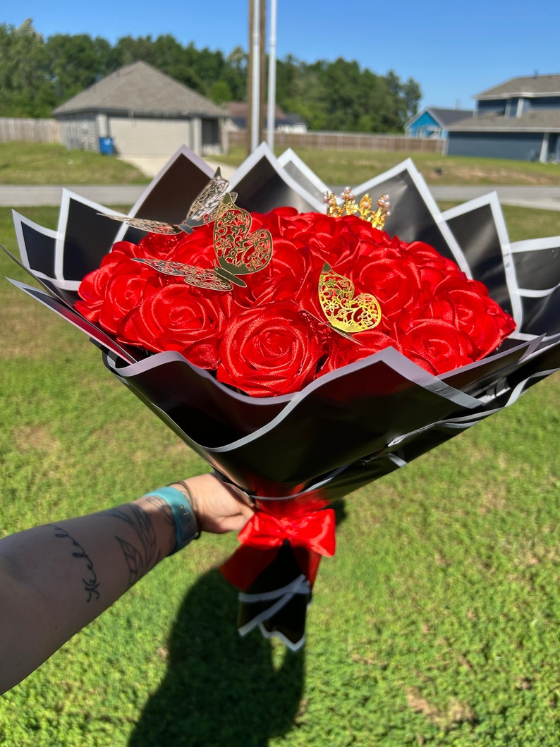 Eternal Rose Bouquet - Etsy