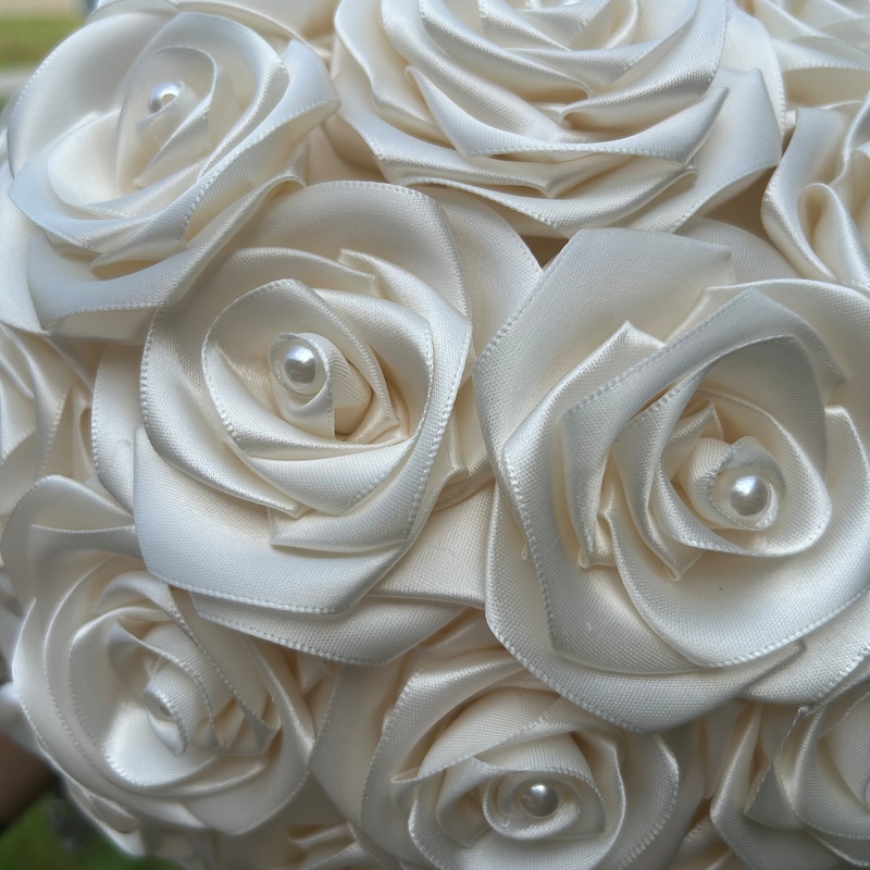 Ribbon Rose Bouquet - Etsy