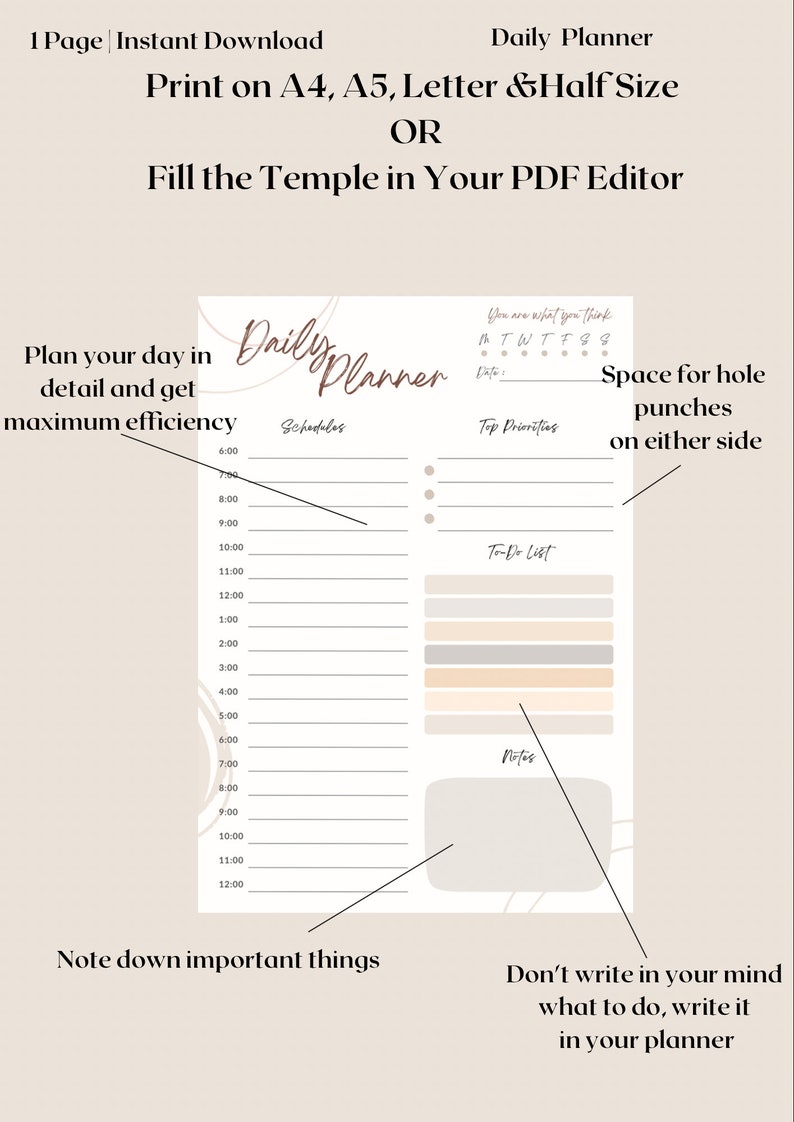 Planner, That Girl Planner, Digital Planner, Planner Printable ...