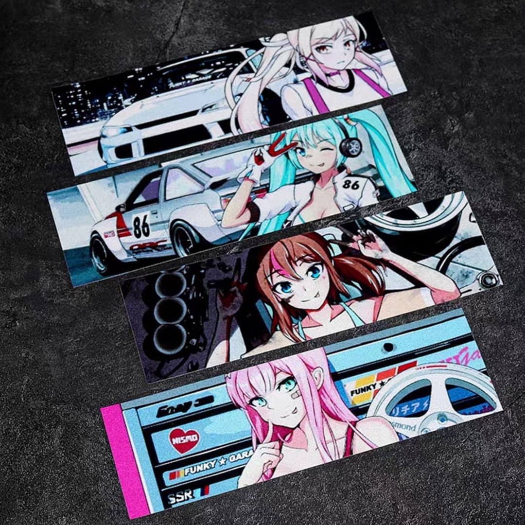 JDM Anime Girl Decal Car Sticker Pack Anime Sticker Pack - Etsy