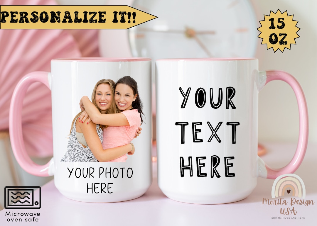 Personalized Friends Mug, Family Personalized Mug, Personalized Text ...