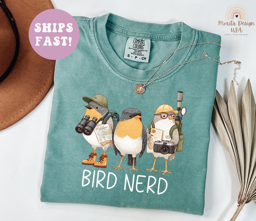 Bird Watcher Sweatshirt, Bird Nerd Comfort Colors Shirt, Bird Lover ...