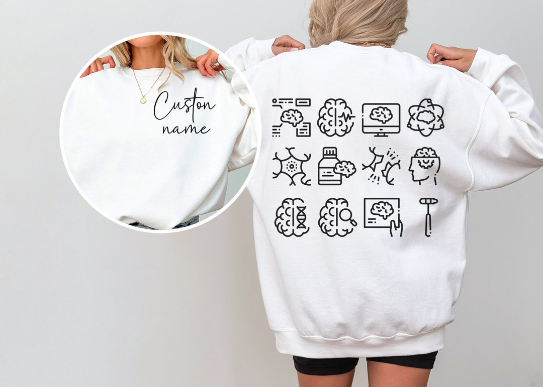 Personalized Neurologist Sweatshirt, Personalized Neurology Shirt, Gift ...