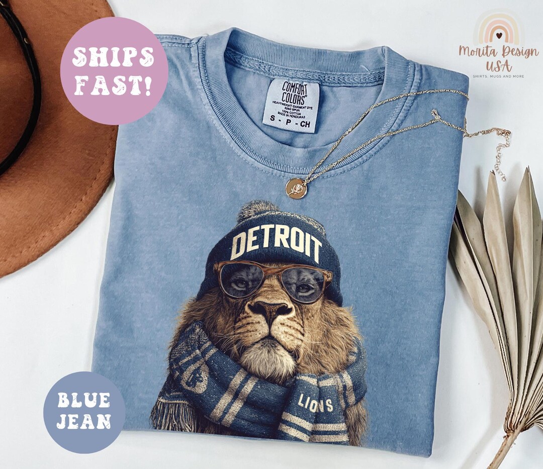 Vintage Detroit Lions Shirt, Comfort Colors® Football Tee, Retro Game ...