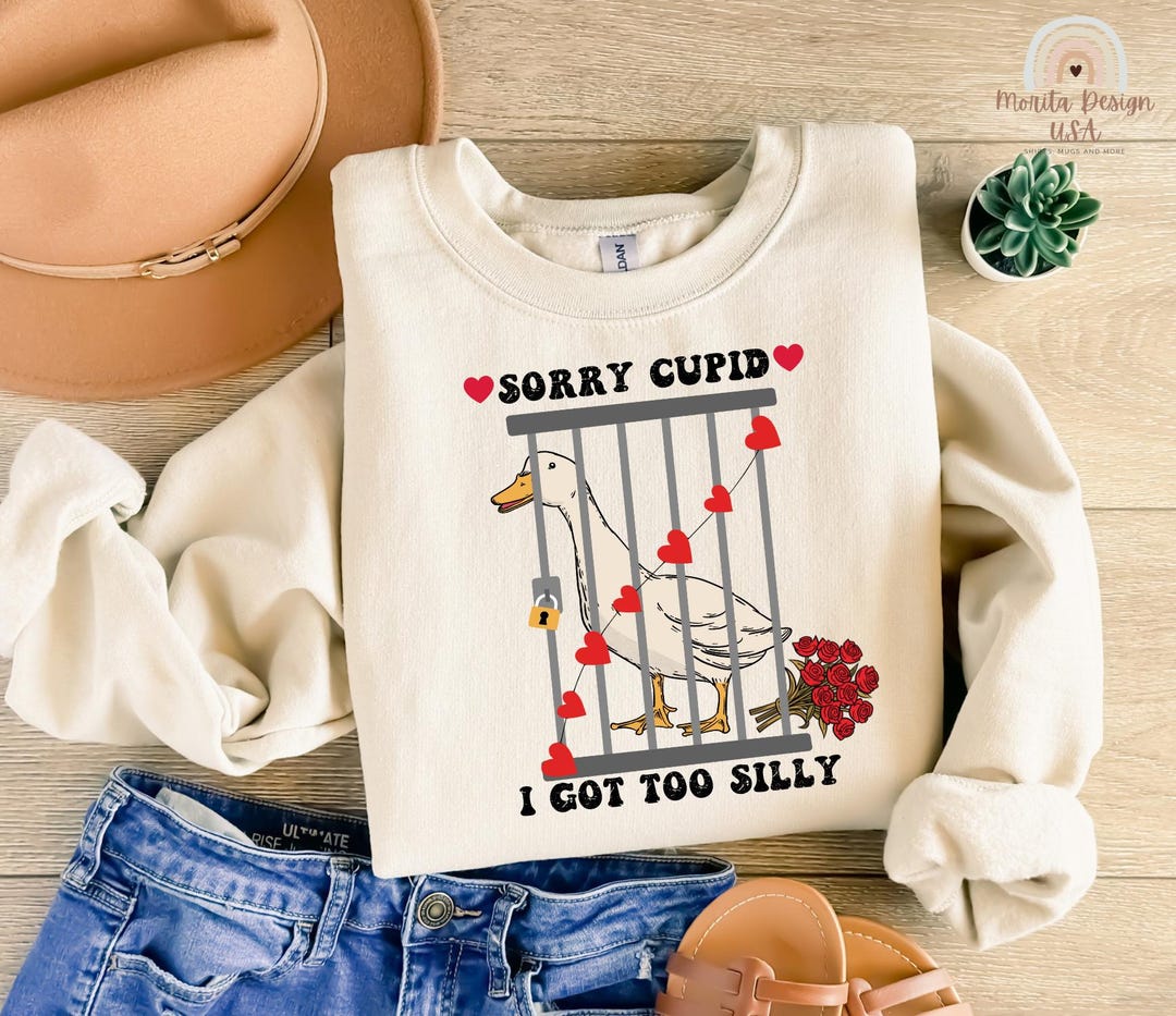 Got Too Silly Valentine's Day Shirt, Women's Goose Shirt, Goose Lovers ...