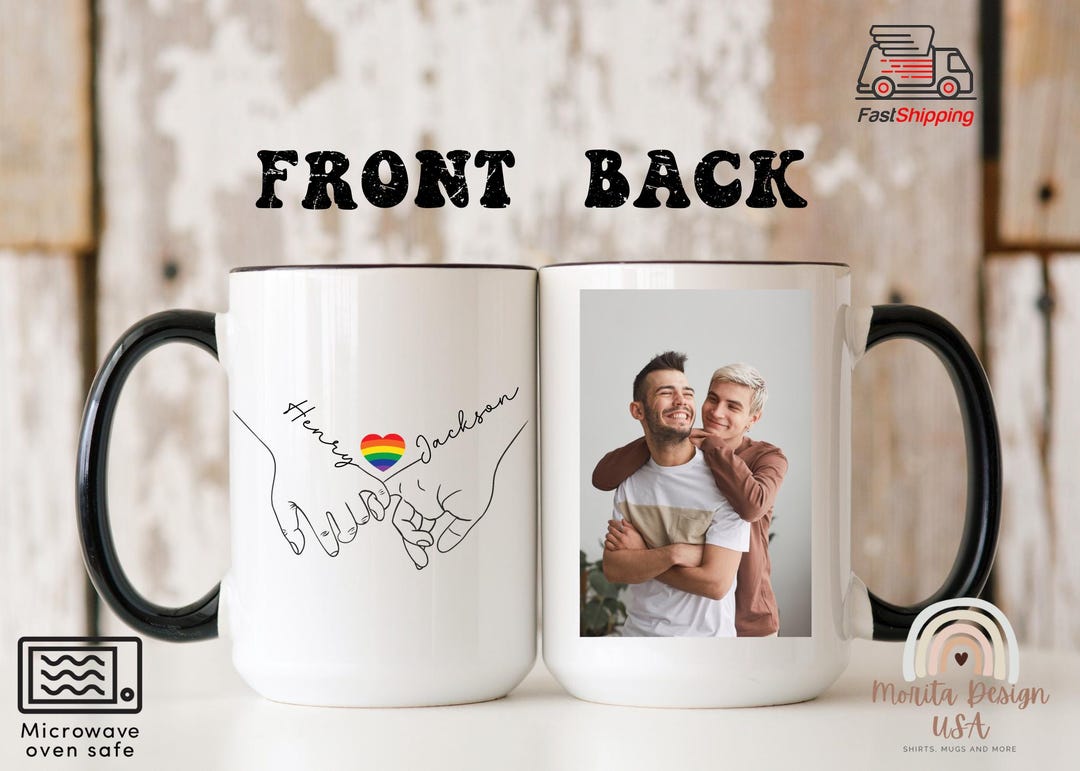 Personalized Lesbian Couple Mug, Personalized Gay Couple Mug, LGBTQ ...