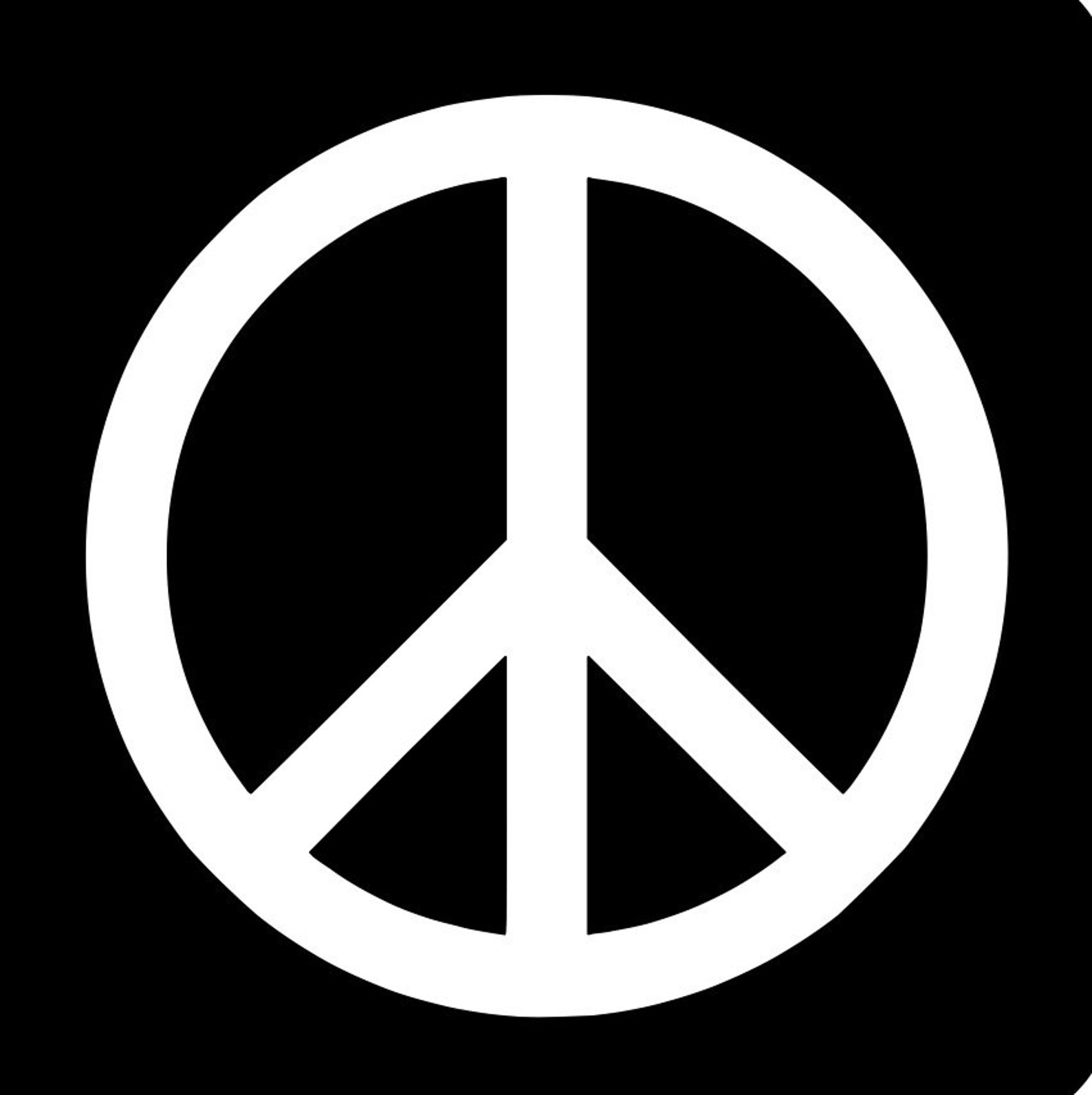 Peace Sign- Back Window Sticker - Etsy