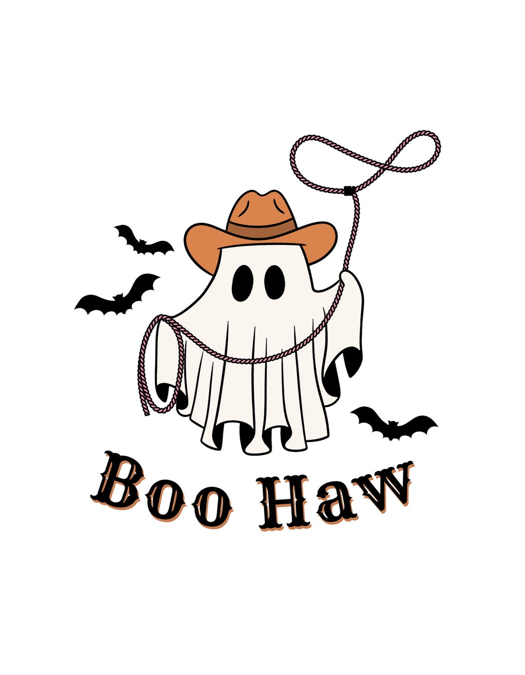 Boo Haw Cowboy Ghost PNG - Etsy