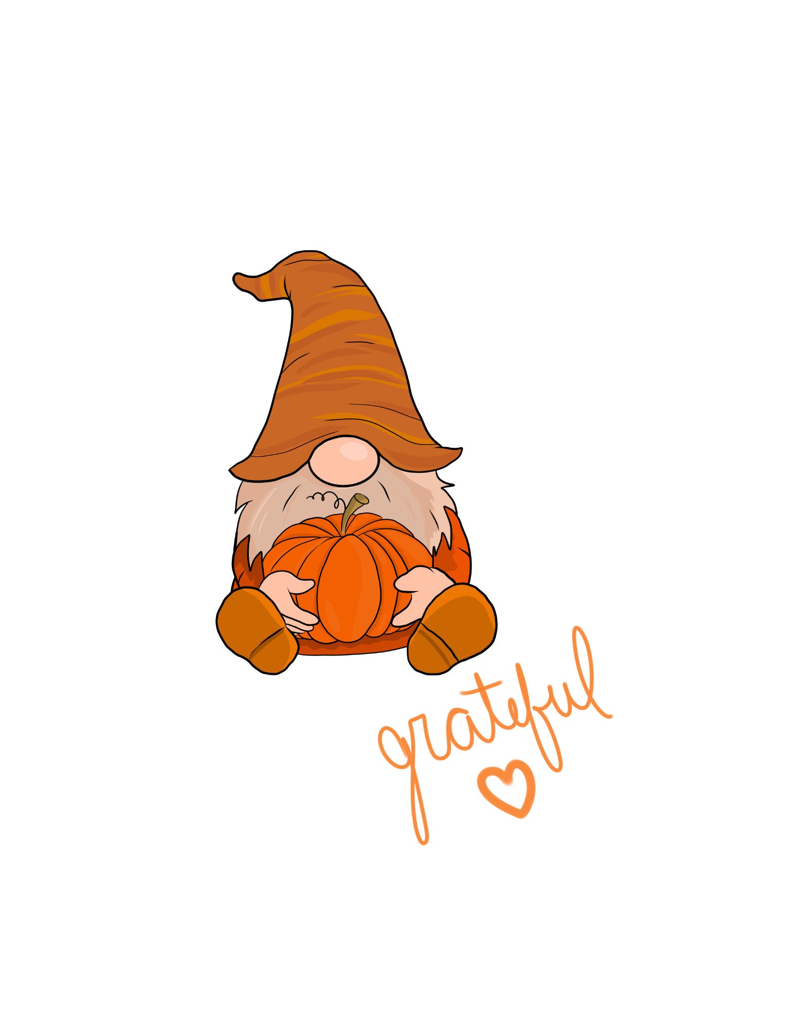 Be Thankful Grateful Gnomes PNG - Etsy