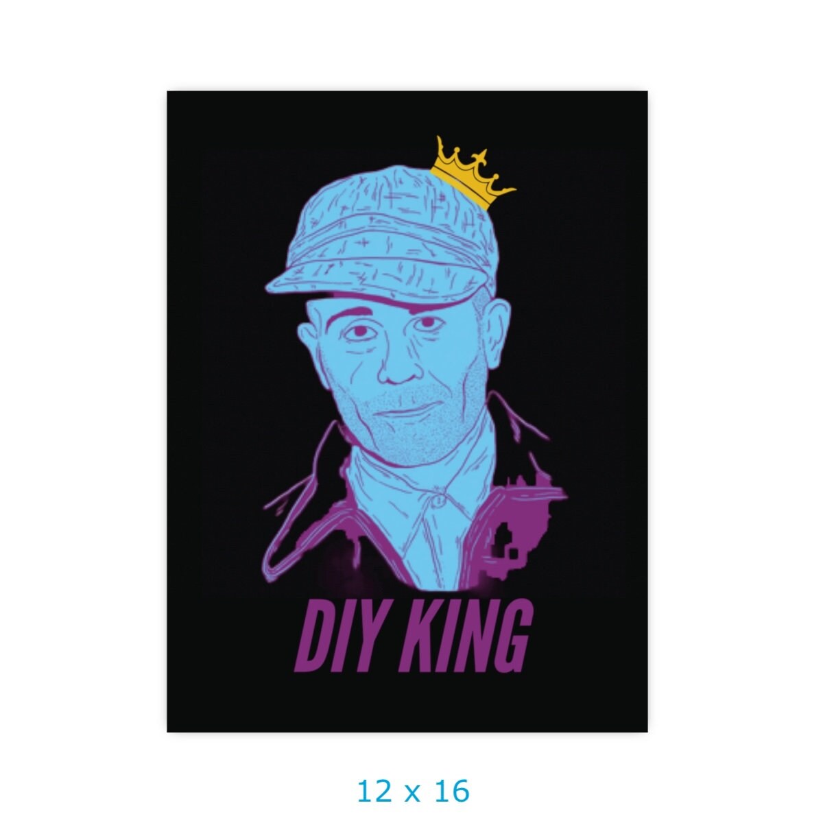 Ed Gein the DIY King Black Wall Art Poster Serial Killer Ed - Etsy