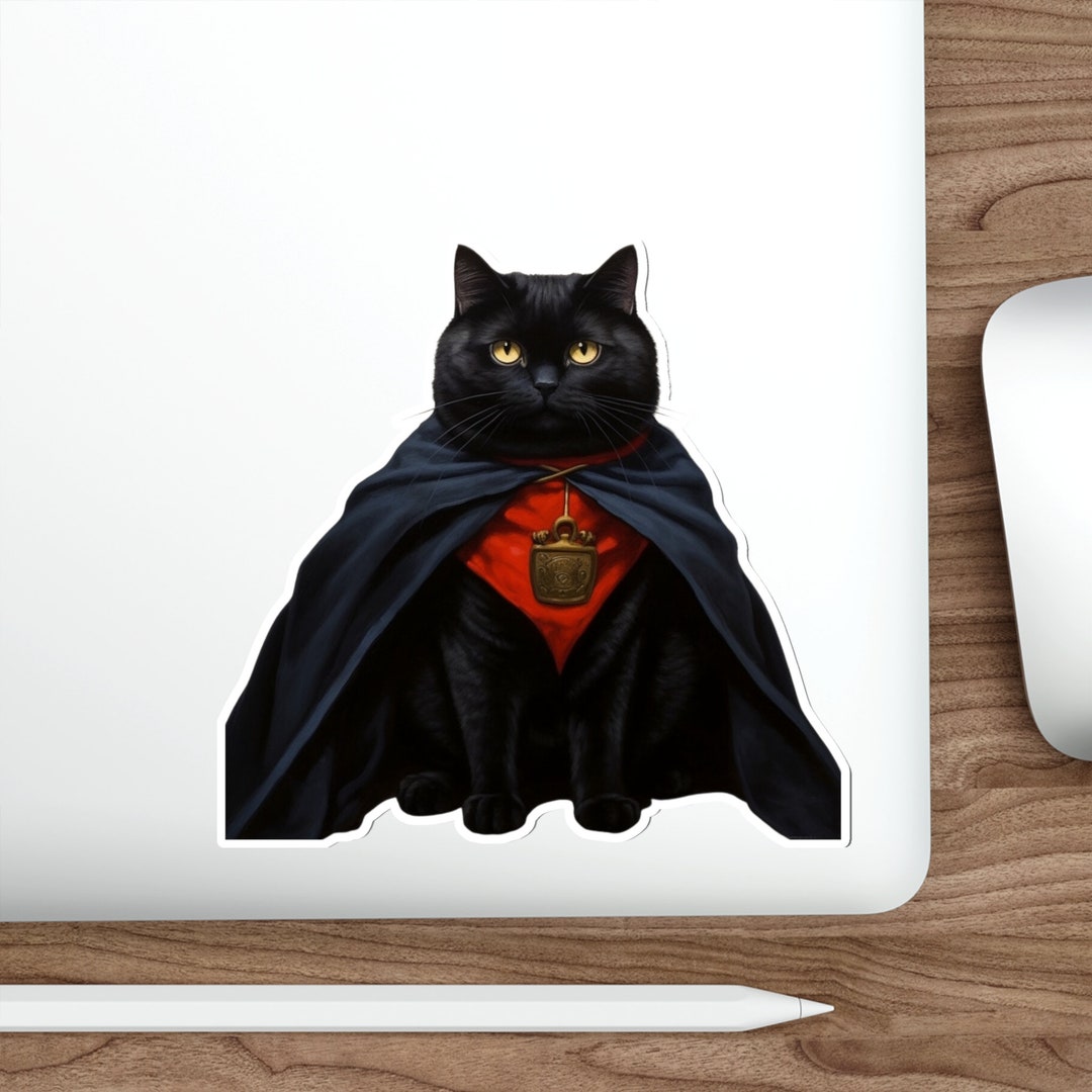 Fuku the Cat Die-cut Stickers | Cat Lover | Feline Art | Cat Stickers ...