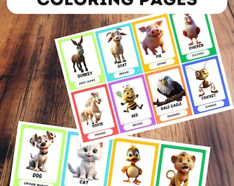 8 Arctic Animal Flashcards Included With 2 Free Animal Coloring Pages ...