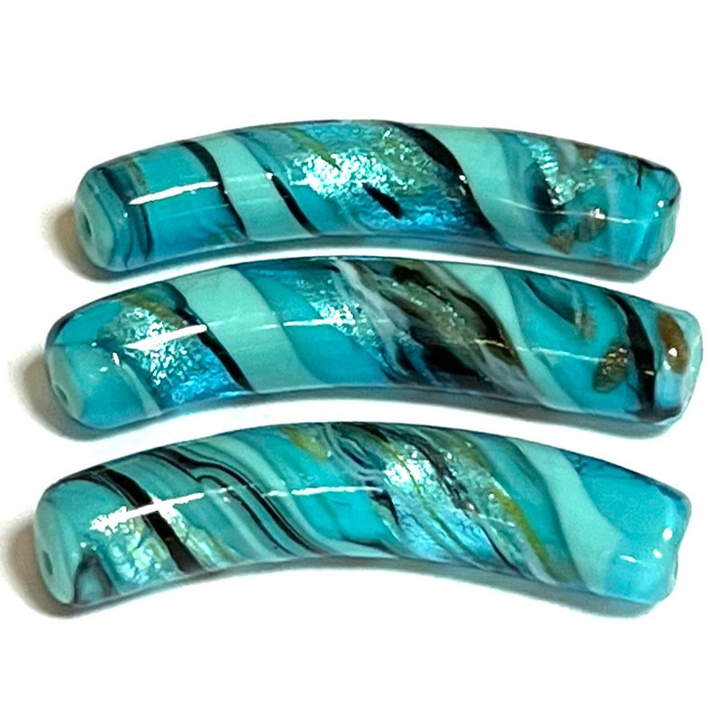 Venetian Murano Foil Bead - Etsy