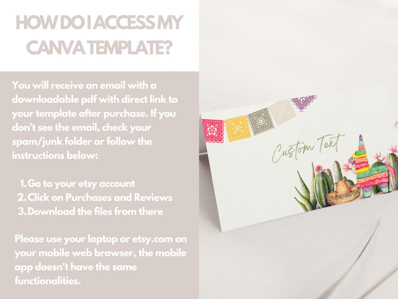 Editable First Fiesta Birthday Food Tent, Mexican Theme Party, 1st ...