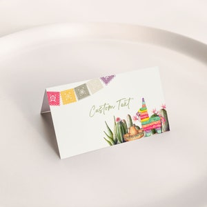 Editable First Fiesta Birthday Food Tent, Mexican Theme Party, 1st ...