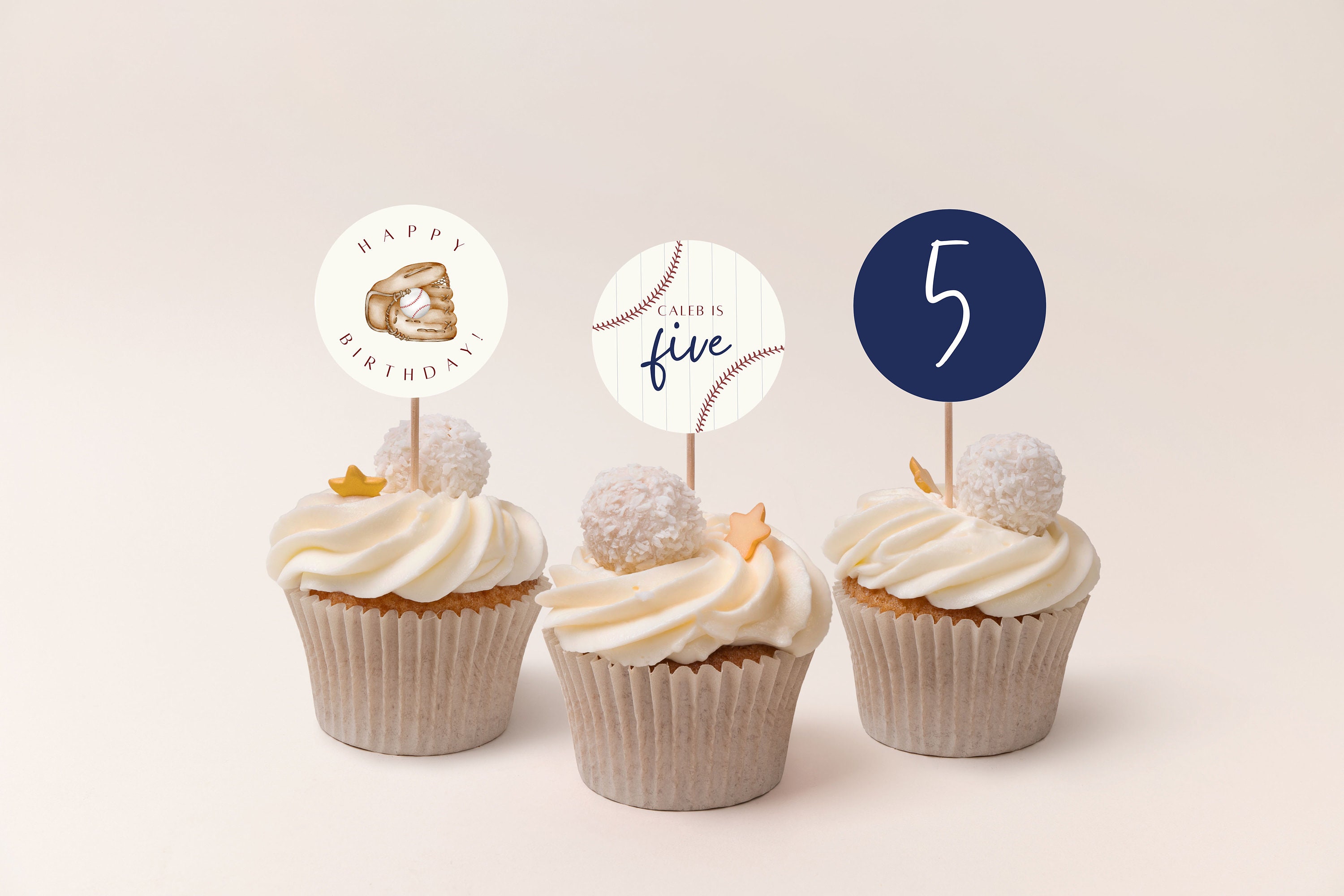 Editable Baseball Cupcake Toppers, Baseball Slugger Cupcake Toppers ...