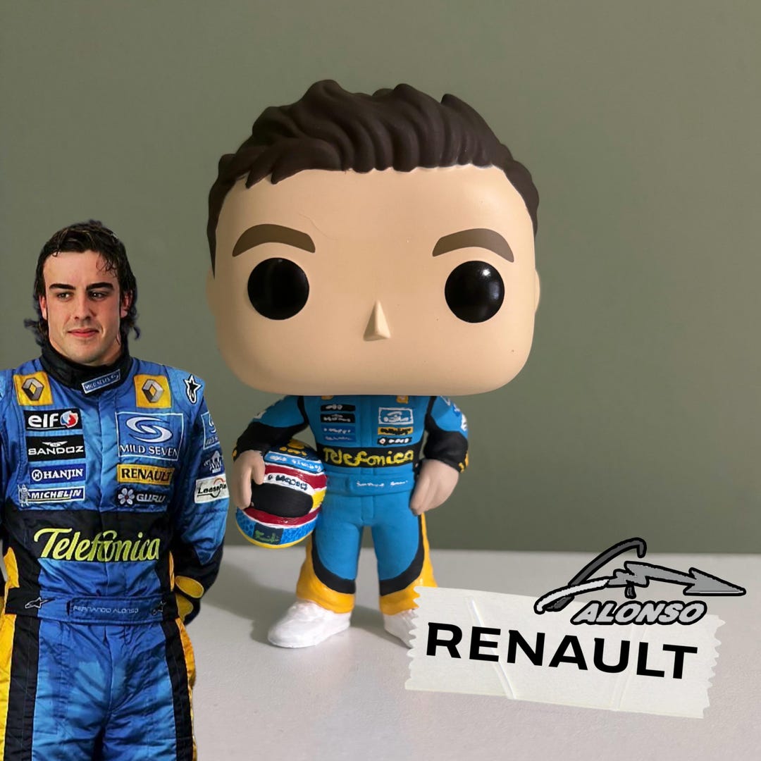 Custom Fernando Alonso Pop! Renault F1 2005 - Etsy
