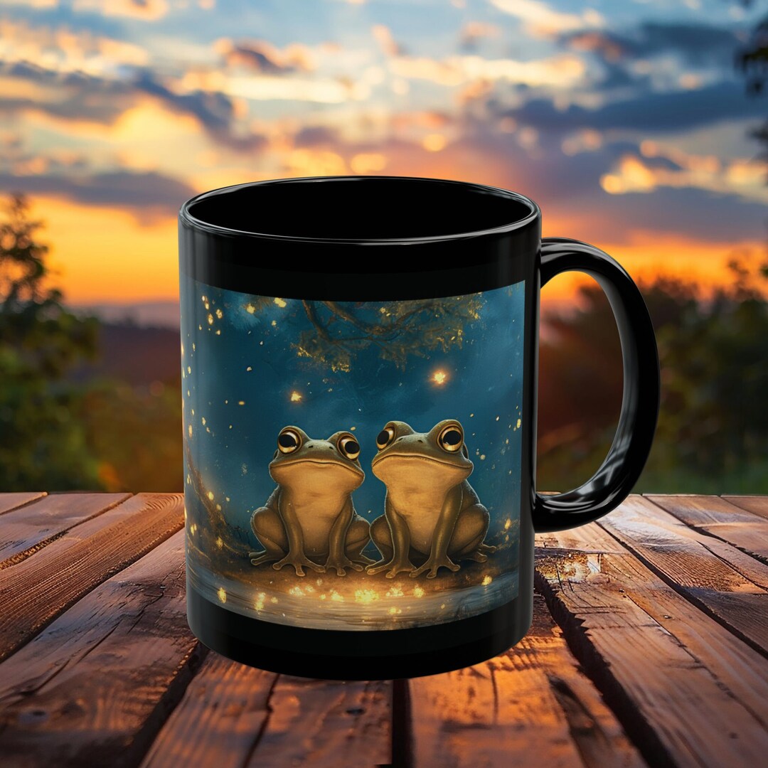 Enchanted Forest Frogs Mug Frog Coffee Cup Cottagecore Frog Mug Baby ...