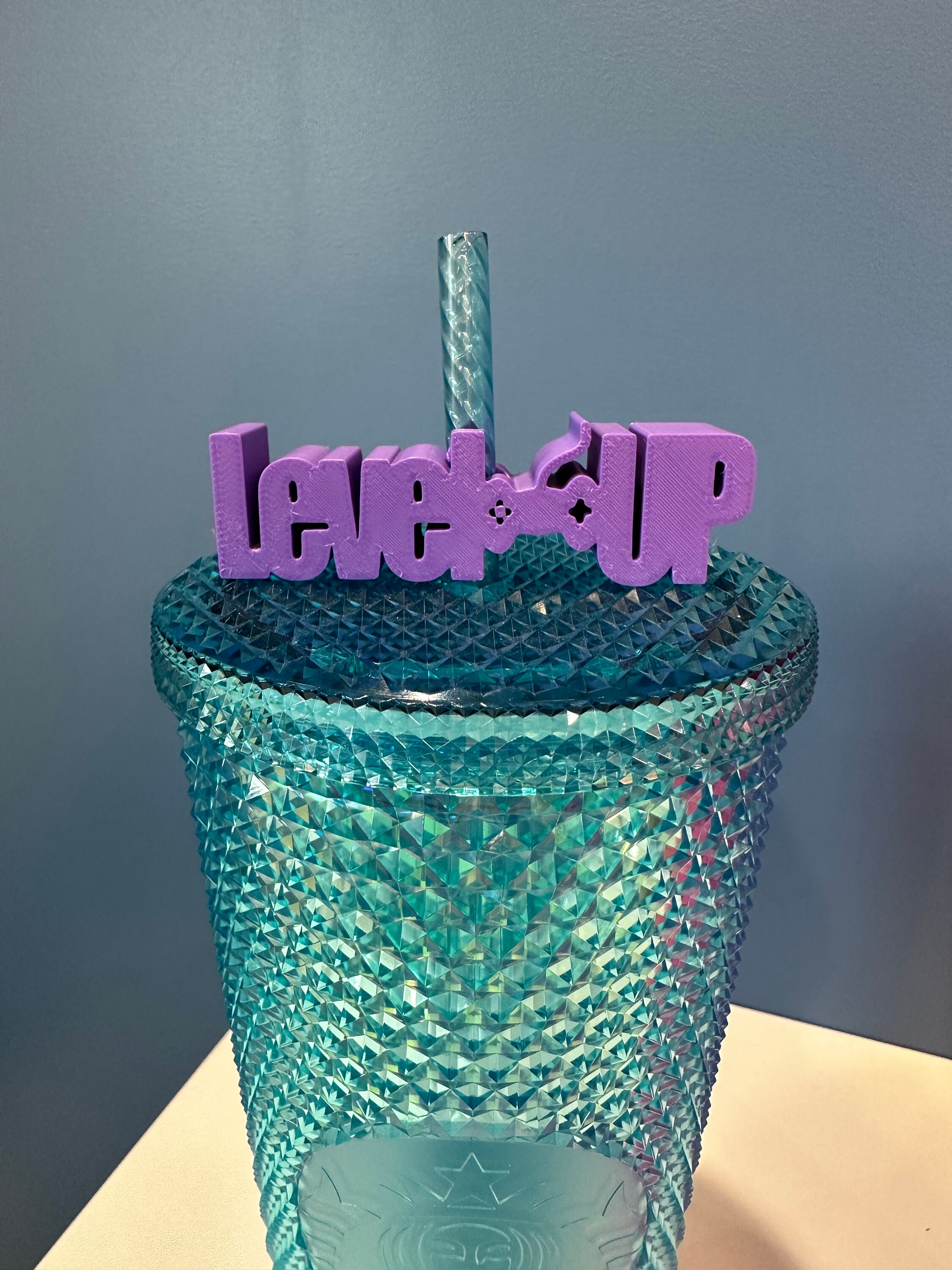 Level up Straw Topper STL File | Straw Buddy | 3D Model STL | STL Files ...