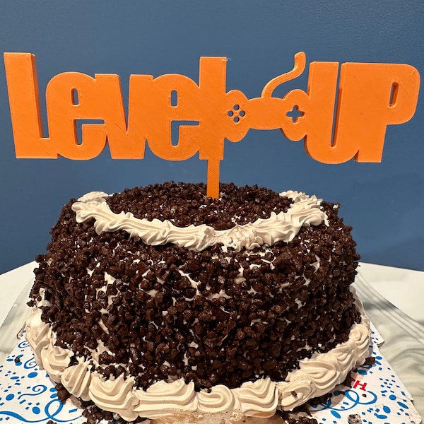 Level up Cake Topper - Etsy