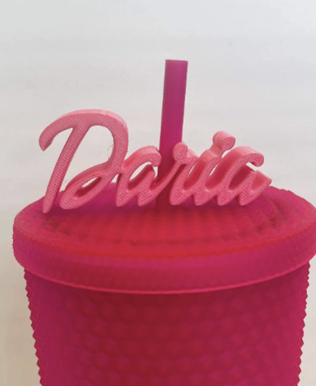 Custom Name Straw Topper STL File | Straw Buddy | 3D Model STL | STL ...