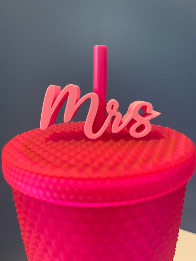 Mrs Straw Topper Stl File Straw Buddy 3d Model Stl Stl Files For 3d Printers Etsy 