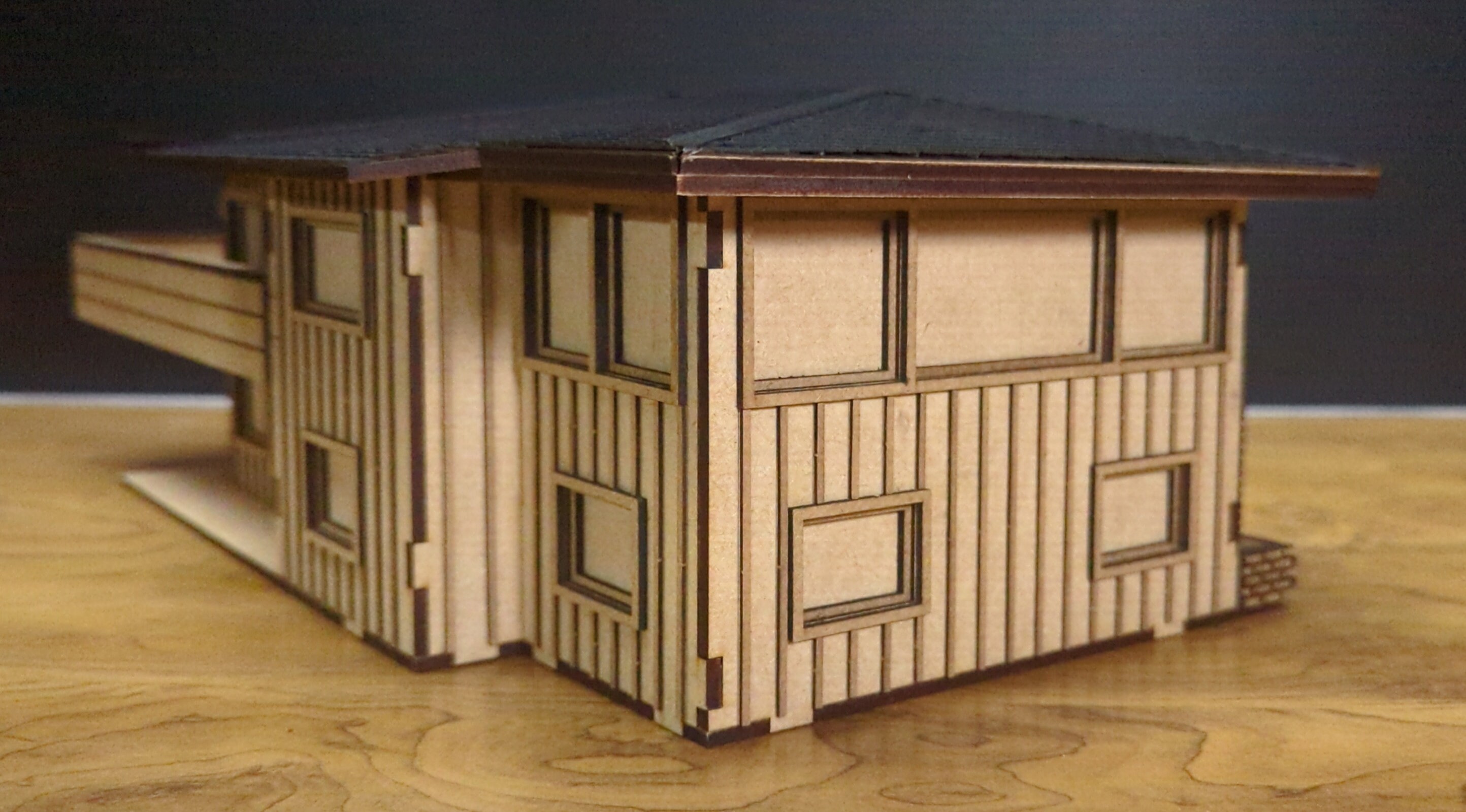 Mid-century Modern 1:64 Scale House the Hillside - Etsy