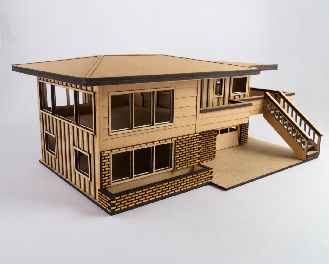 Mid-century Modern House Kit - the Hillside Kit - Etsy