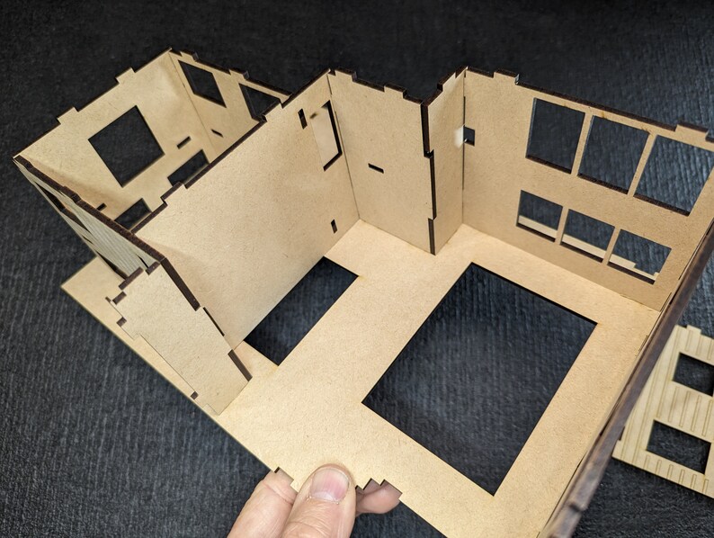 Mid-century Modern 1:64 Scale House the Hillside - Etsy