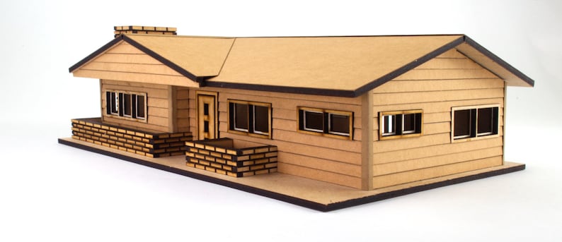 Mid-century Modern House Kit - the Cedarwood - Etsy