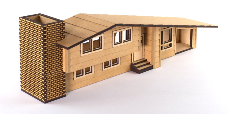 Mid-century Modern House Kit - the Springfield - Etsy