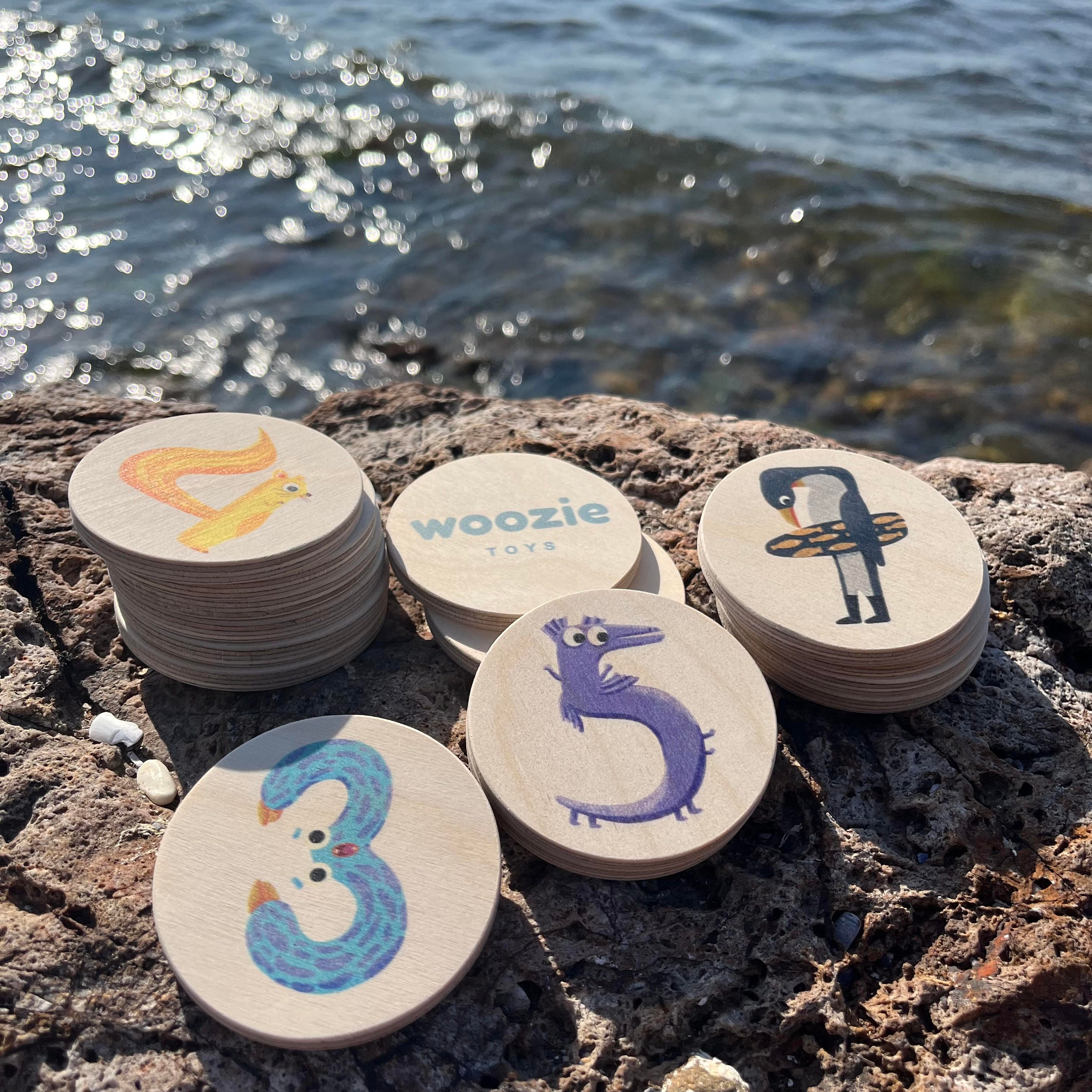 Wooden Monster Numbers Memory Game Educational Montessori Toy Kids ...